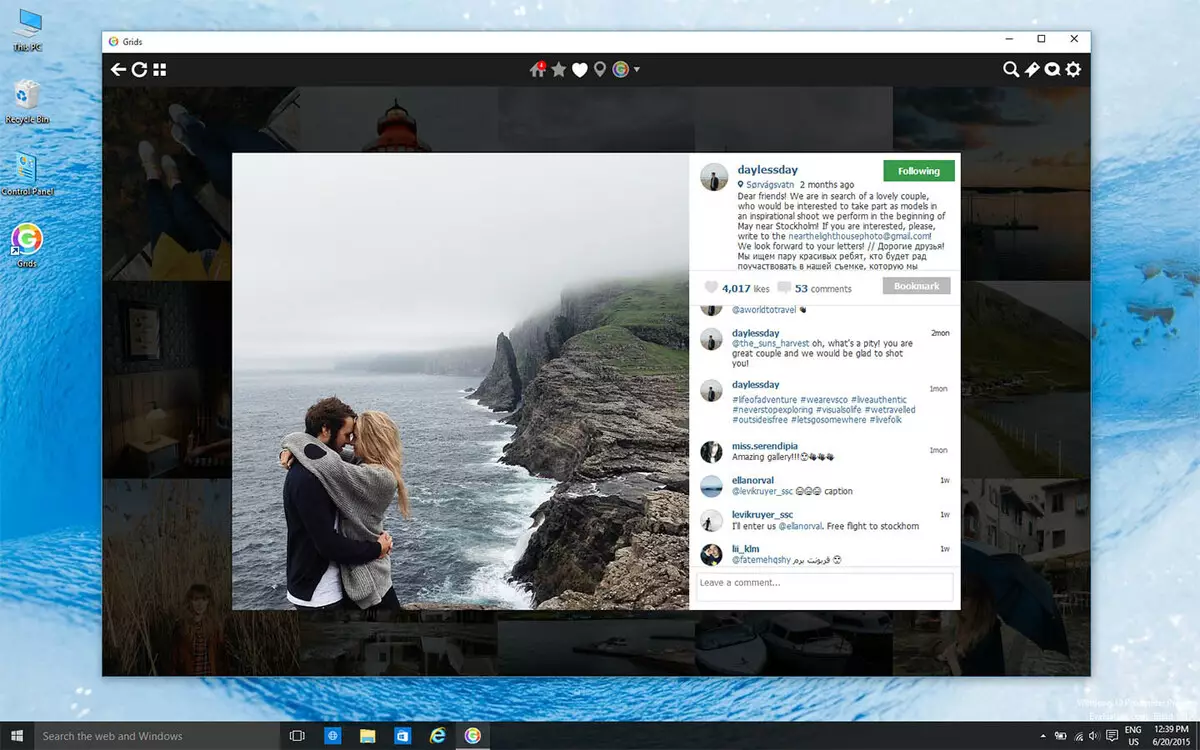 Το Instagram βγήκε για τα Windows 10, αλλά λειτουργεί με περιορισμούς 10302_0