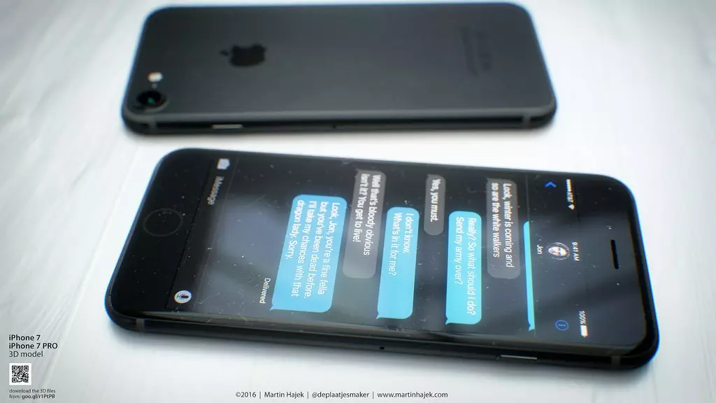 IPhone 7 Randuters шинэ өнгөөр ​​- сансрын хар 11003_1