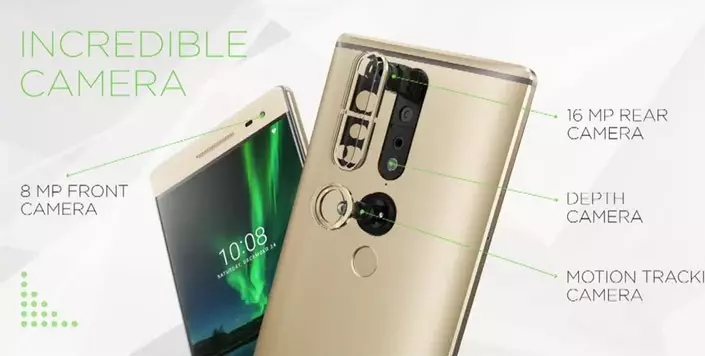 Lenovo Phab 2 Pro. 4 տեսախցիկներ եւ աջակցություն ուժեղացված իրականության համար 11067_2