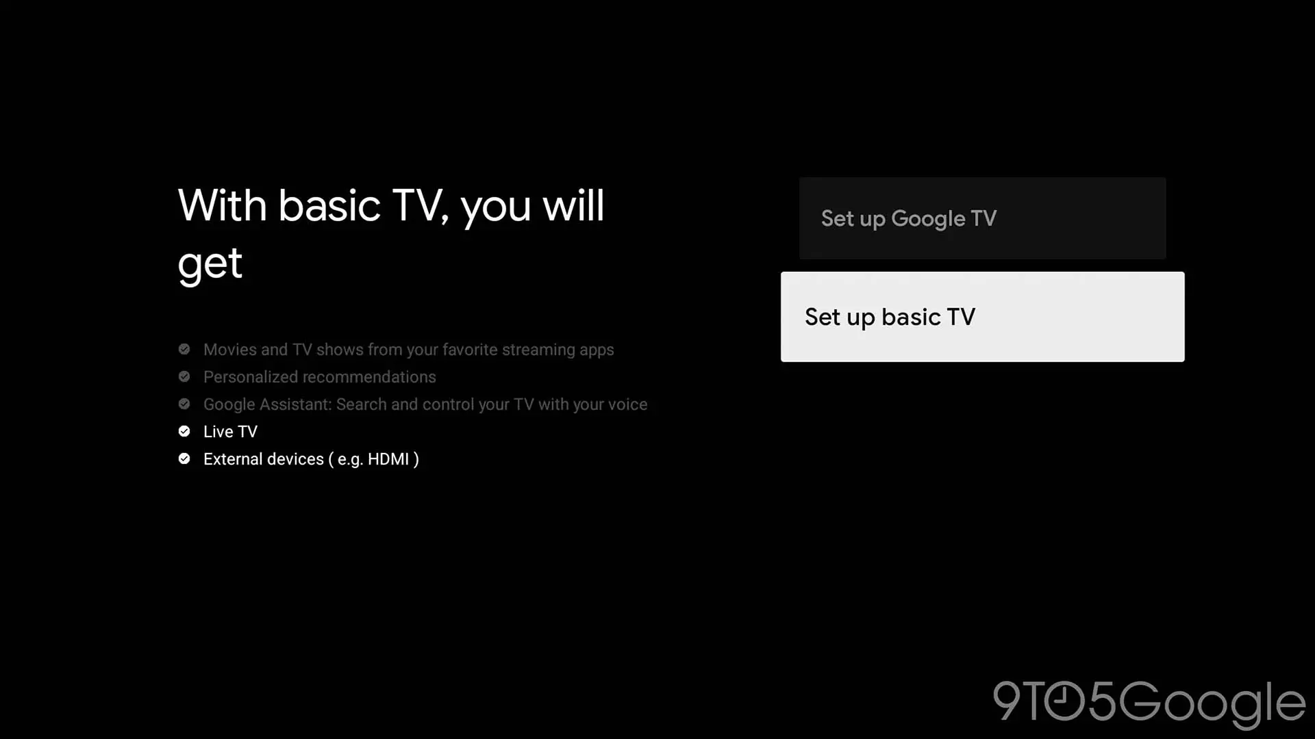 Google TV आपल्या 