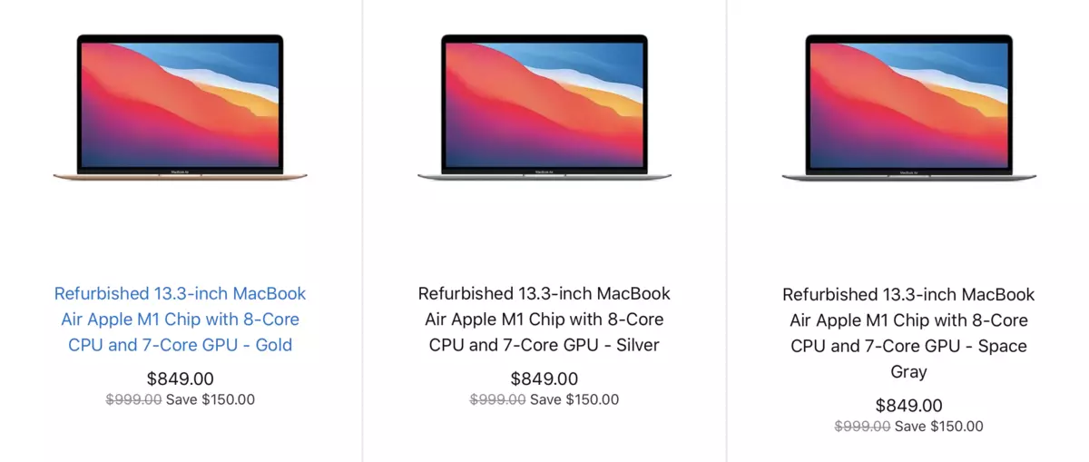 Pārdošana ieraksta atjaunoto MacBook Pro un MacBook Air uz M1 1158_1