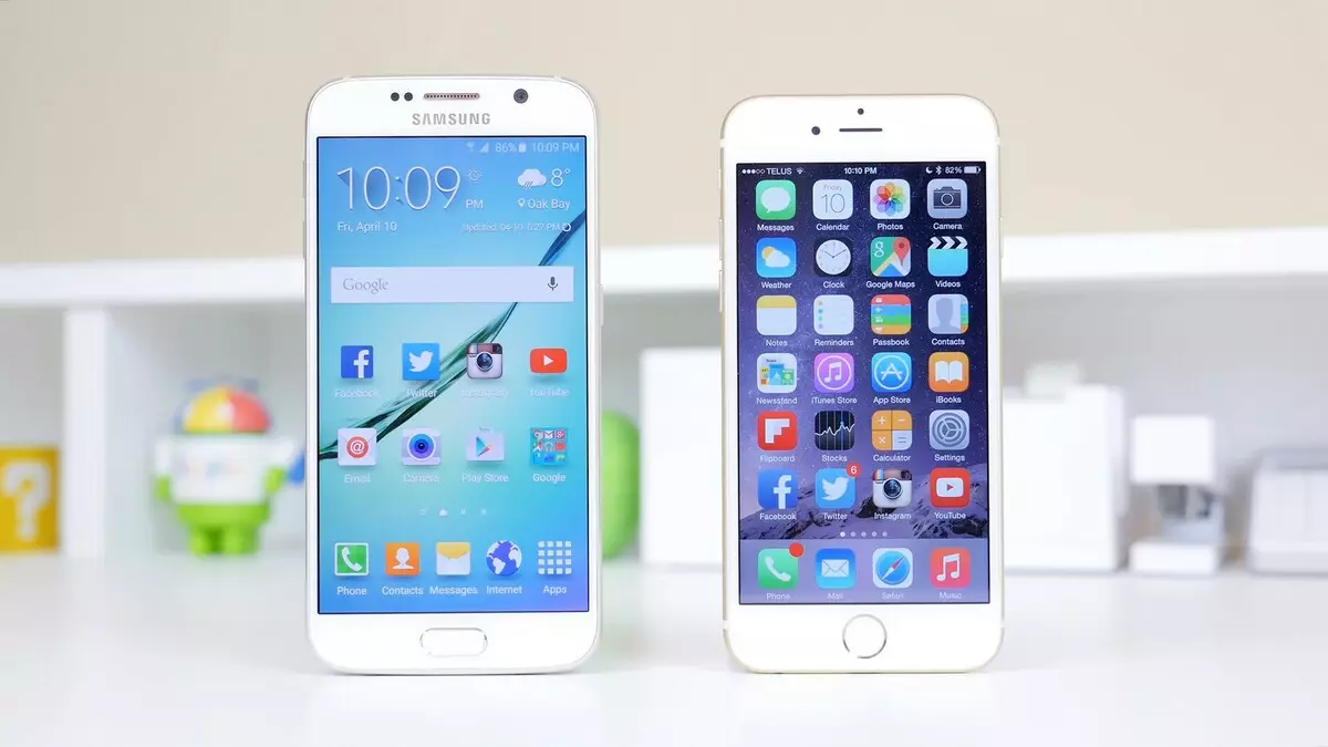 iPhone 6s 플러스는 삼성 갤럭시 S7 가장자리보다 빠르게 실행됩니다. 11614_0