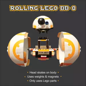 Lego kocky zozbierali bb-8 okrúhly robot 11640_1