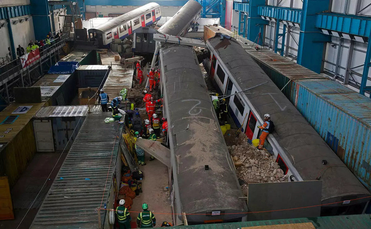 Railway catastrophe sa Waterloo. Dugo, crocked metal, na ang lahat ng ito