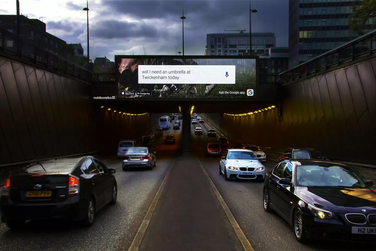 लंदन सड़कों पर Google विज्ञापन