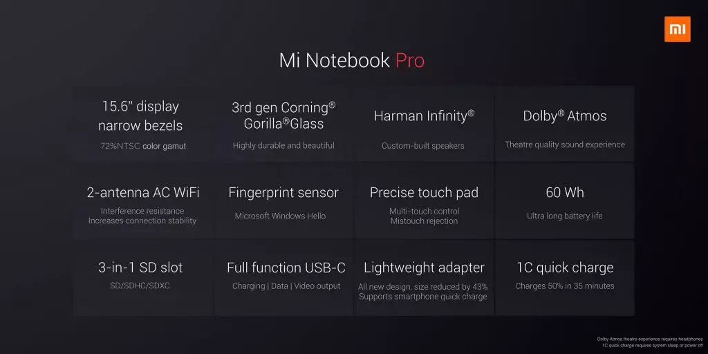 Nový Xiaomi MI Notebook Pro - Like MacBook Pro, ale so všetkými konektormi 12852_3