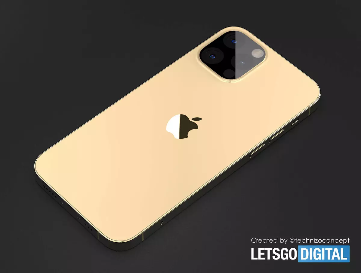 Photostost: iPhone 13 (12s) Pro եւ Pro Max Concept առանց կայծակի 1322_1