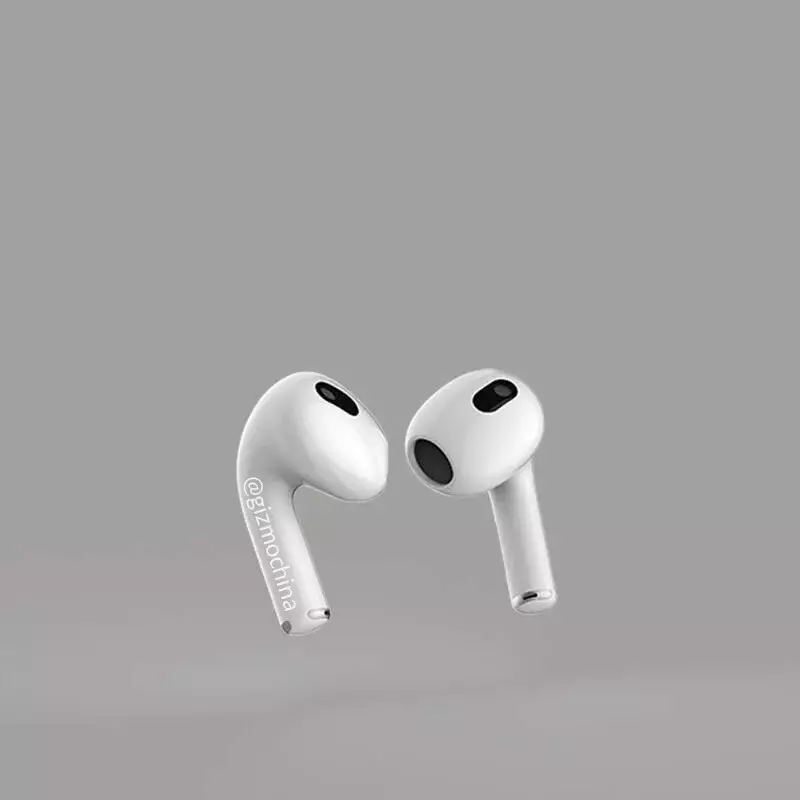 Ito ay naging kilala kung paano ang Airpods 3 ay magiging ganito 1423_1