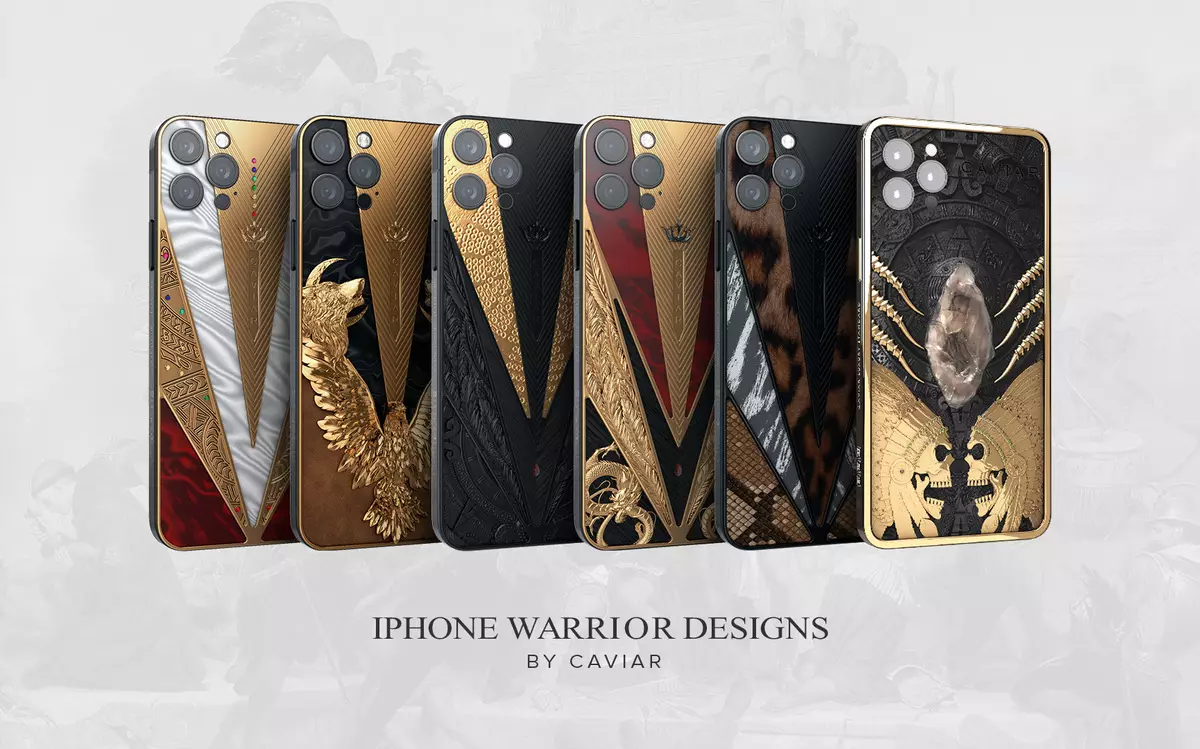 Caviar berhevokek iPhone 12 Pro Warrior pêşkêşî kir