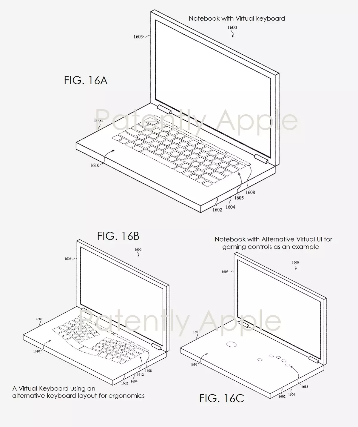 Apple екі дисплей және сымсыз зарядтағышпен патенттелген MacBook 147_1