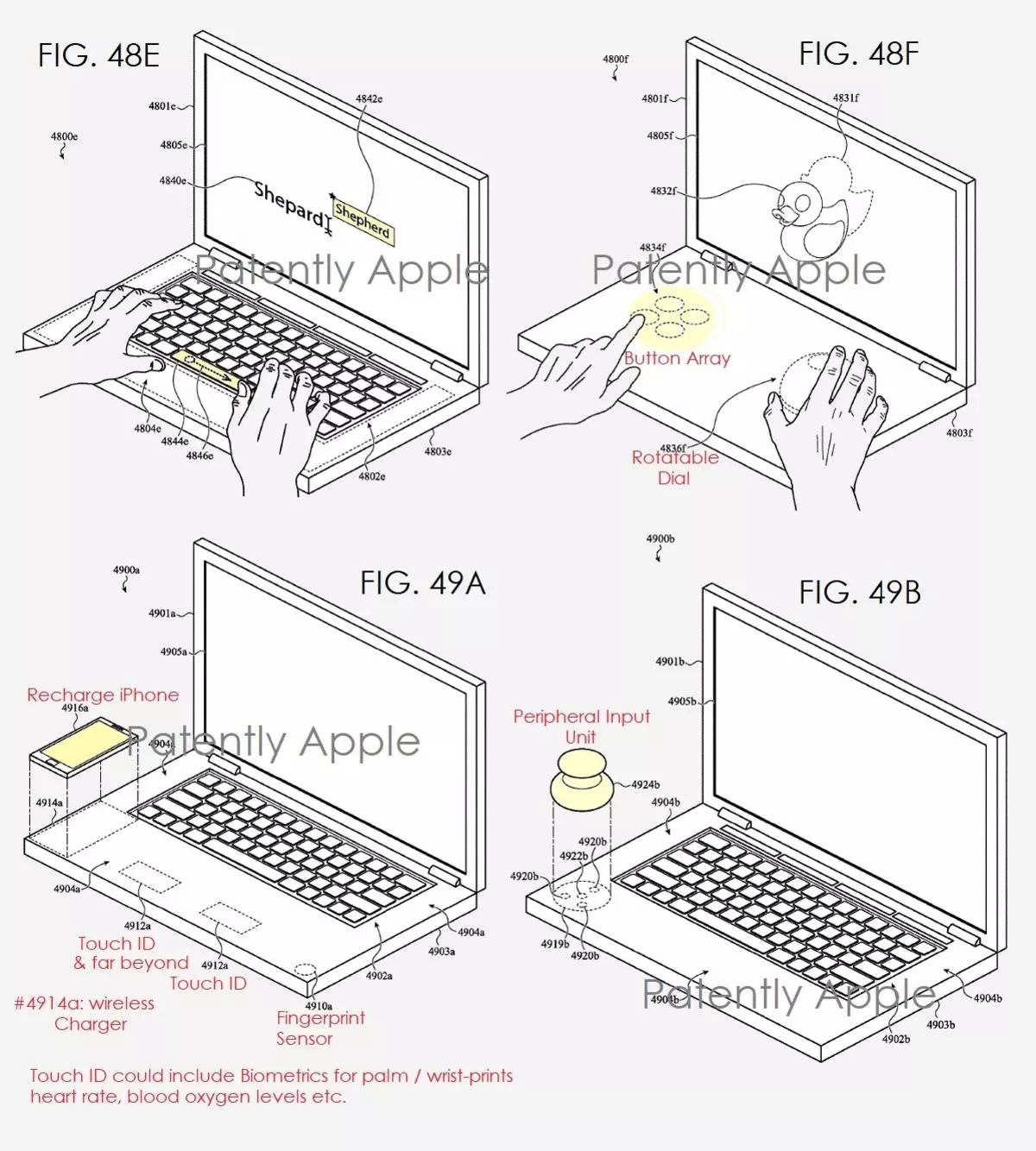 Apple patented Macbook nrog ob cov lus qhia thiab lub chaw them hluav taws xob 147_2