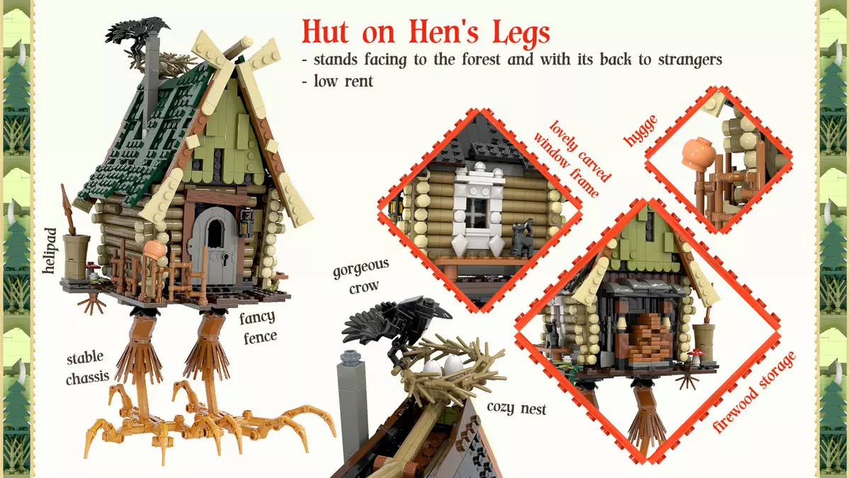 Neįprastas lego rinkinys su baba yaga 1590_2