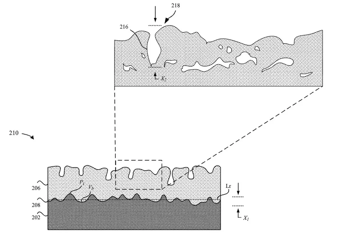 Apple patented titanium enclosures with an unusual texture 1610_1