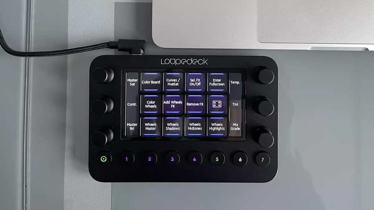 Visão geral do console ao vivo do LoupeDeck