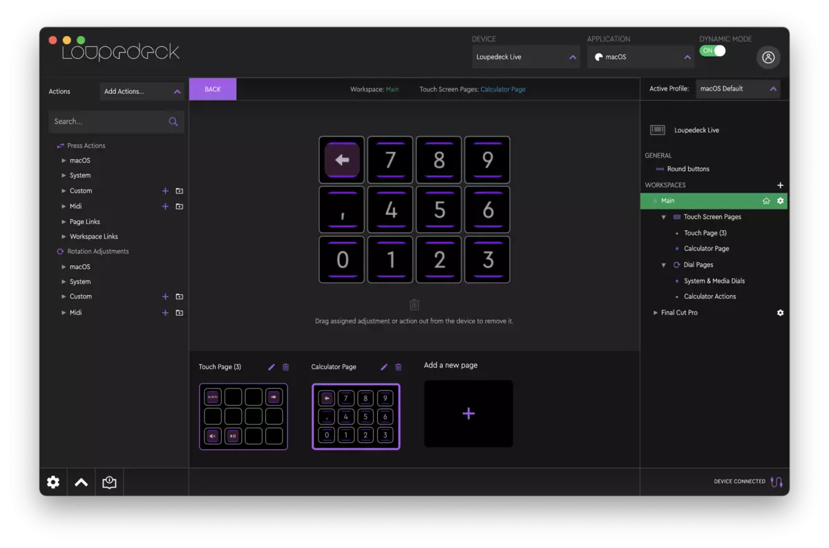 Resumen de la consola LOUPEDECK EN LIVE 1648_7