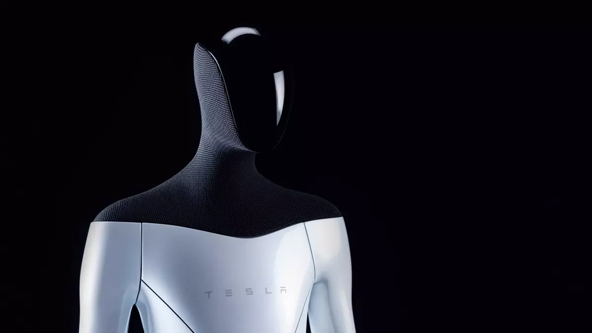 Ilon Mask viste en robot-humanoid Tesla bot