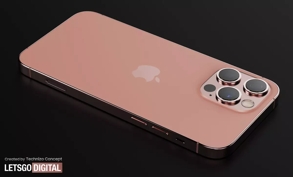 Photosost: Do eble iPhone 13 PRO MAX en la koloroj de sunsubiro oro kaj rozo oro 172_4