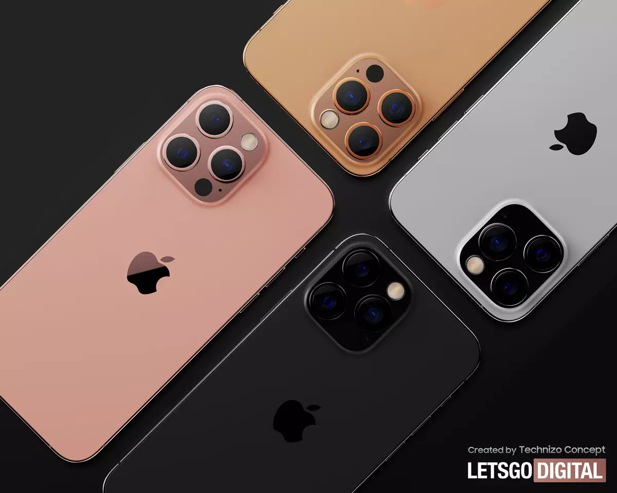 Photosost: Do eble iPhone 13 PRO MAX en la koloroj de sunsubiro oro kaj rozo oro 172_7
