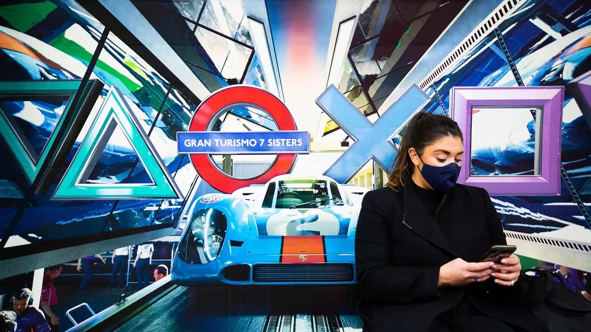 Sony jeung sékrési PlayStation 5 diganti tanda metro sarta ngaran stasiun di London 2044_0