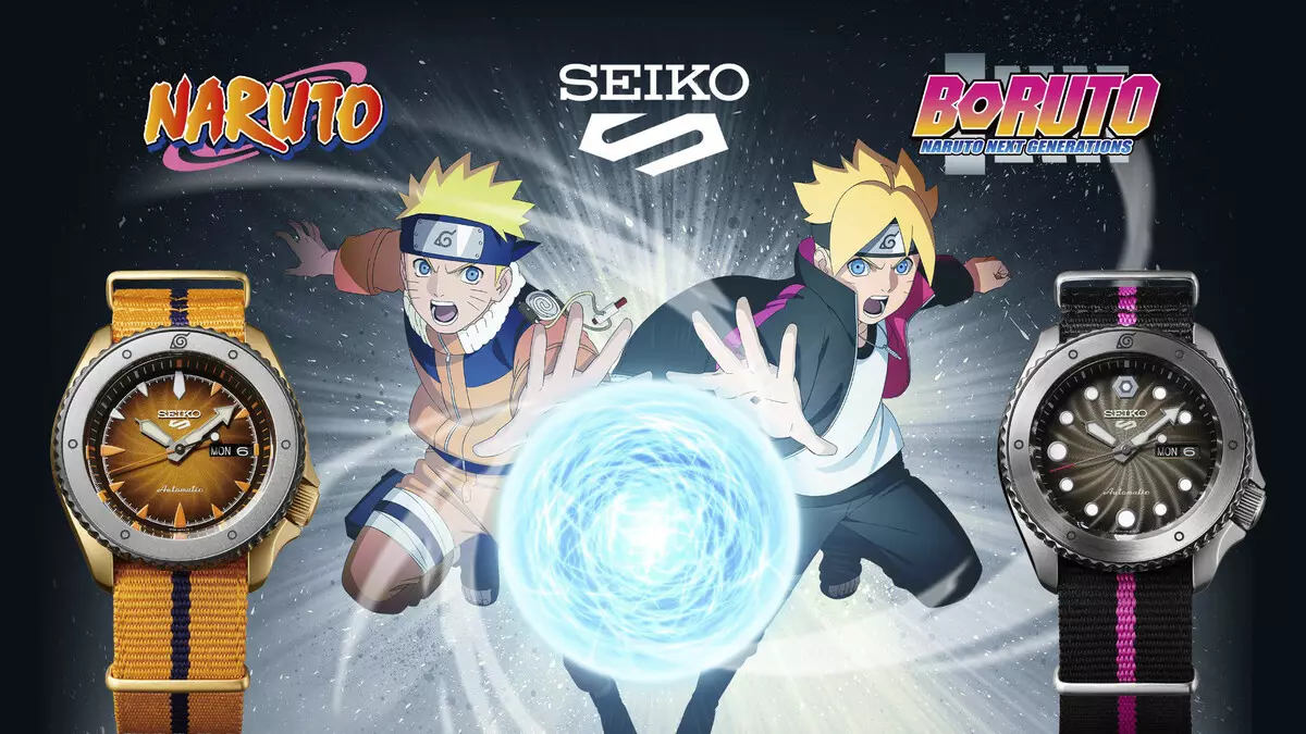 Seiko wuxuu saacadda ka muujiyay taxanaha anime "Naruto" iyo "Borto"