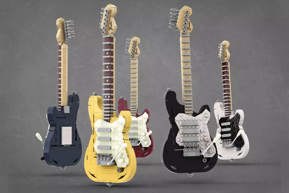 لیگو سرکاری طور پر فینڈر Stratocaster گٹار فروخت کرے گا 2324_4