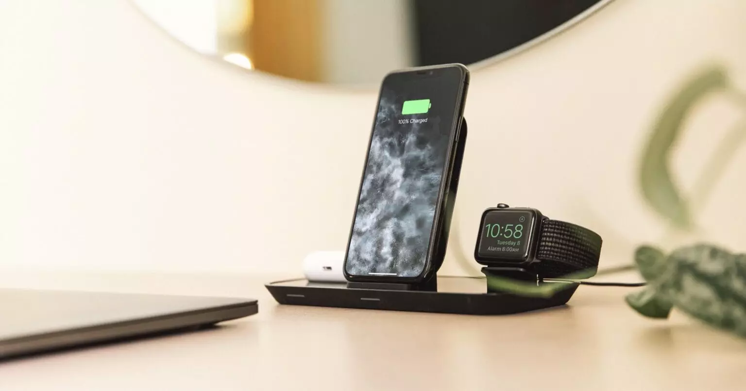 Mophie прадставіла бесправадныя зарадкі для iPhone і Apple Watch 2374_0