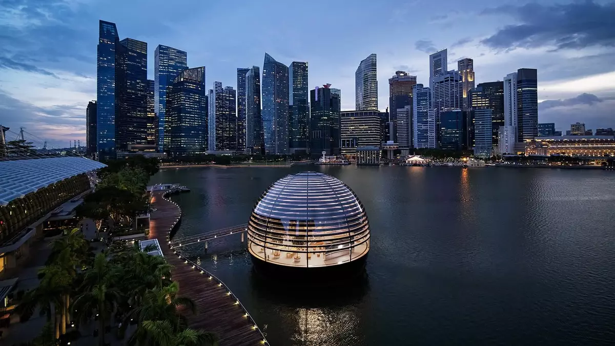 La plej ambicia Apple Store en la mondo malfermos en Singapuro la 10an de septembro 2438_3