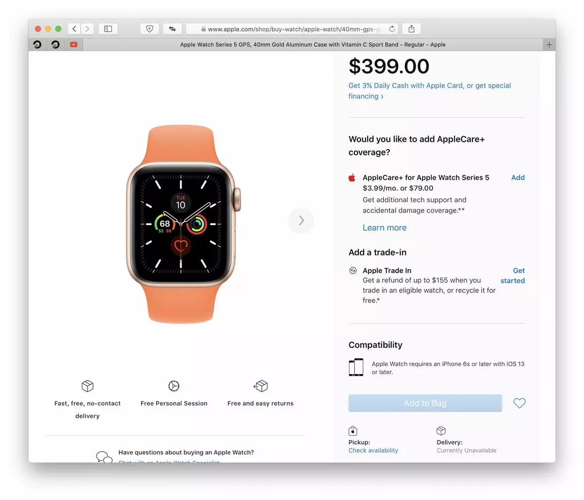 Apple Watch Series - Ni atendas la anoncon de novaj produktoj en la Apple Online Store. 2443_1