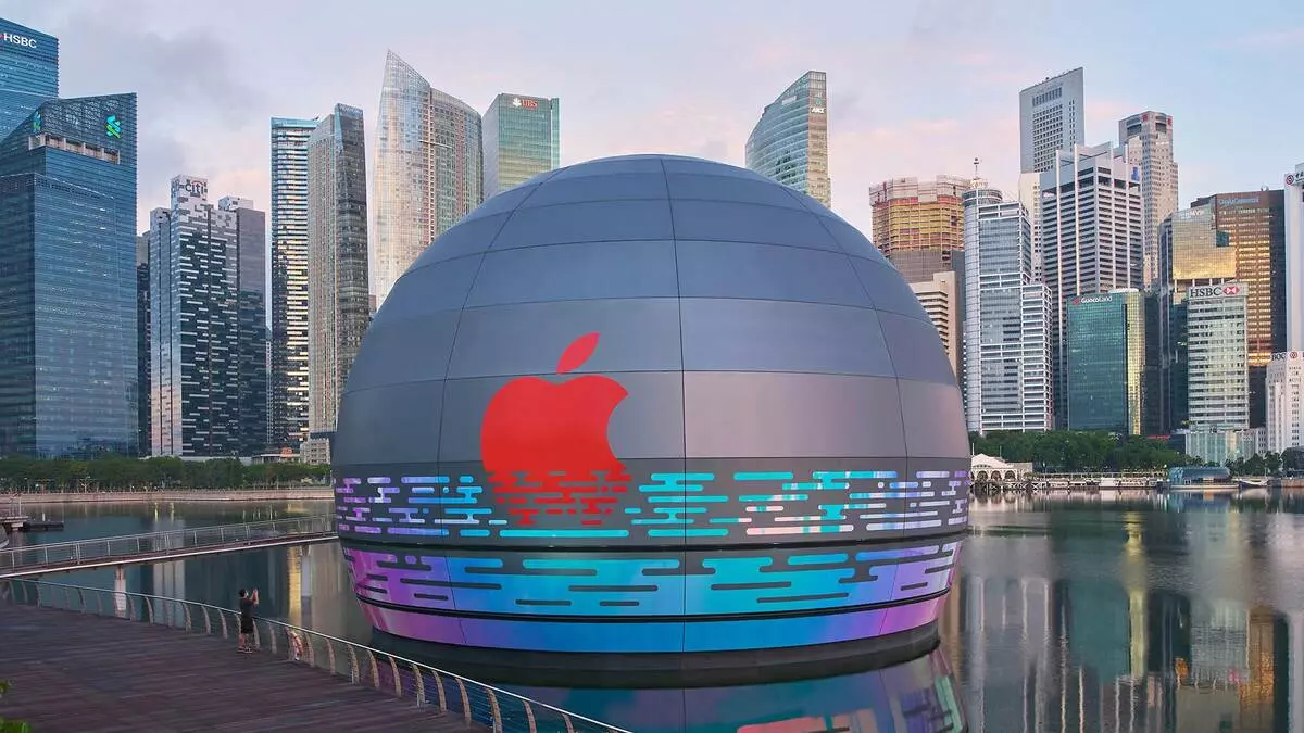 Apple- ը պատրաստվում է Սինգապուրում գտնվող Apple Marina Bay Sands Store- ի բացմանը