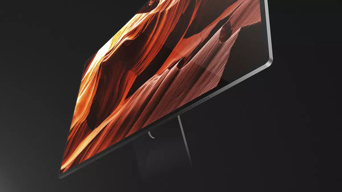 Conceito: imac em design sem coragem com carregamento sem fio no suporte