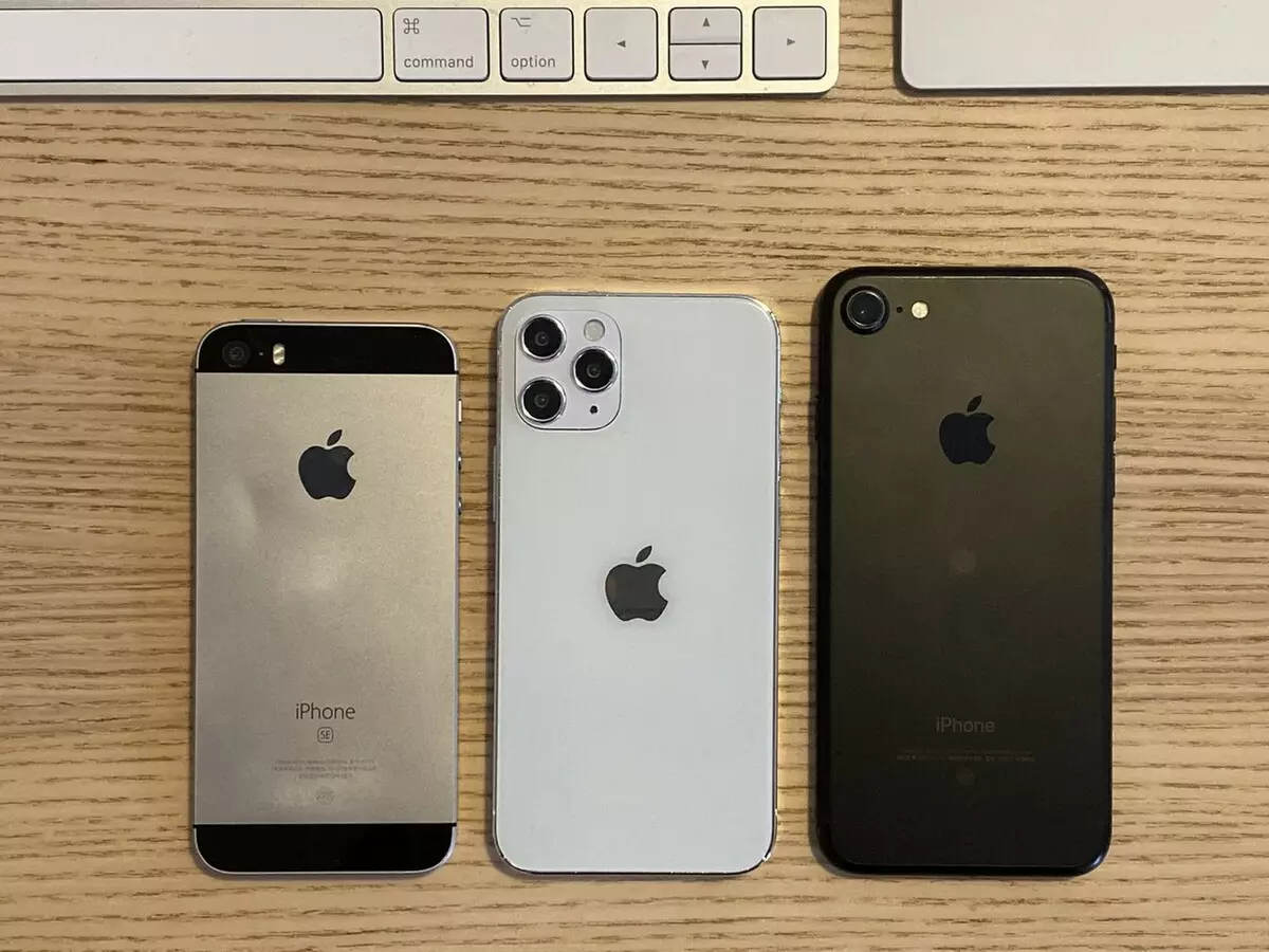 Layout-ul iPhone 12 a fost comparat cu SE și 7 - dimensiunea uimită!