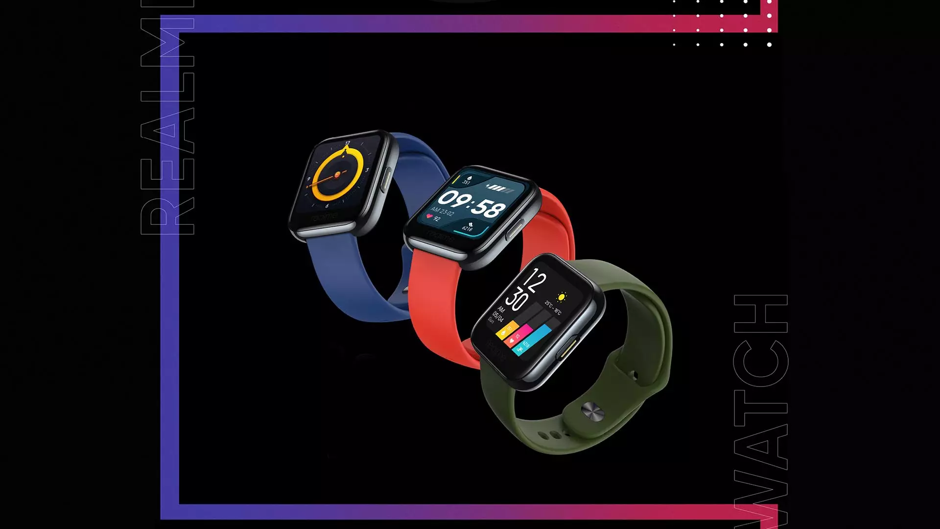 Showing "Smart" Watch Realme Watch. They will compete with Amazfit GTS