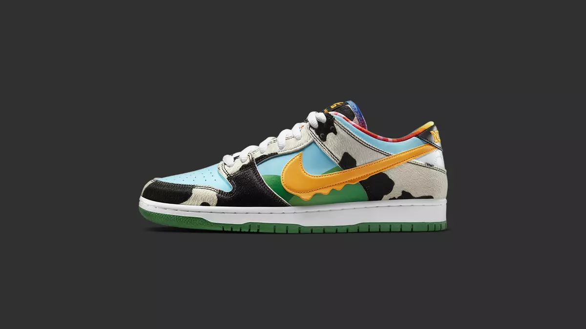 I-PhototoStost: I-Sneakers Nike sb Dunb iphantsi kwintsebenziswano ne-Ben & Jerry's