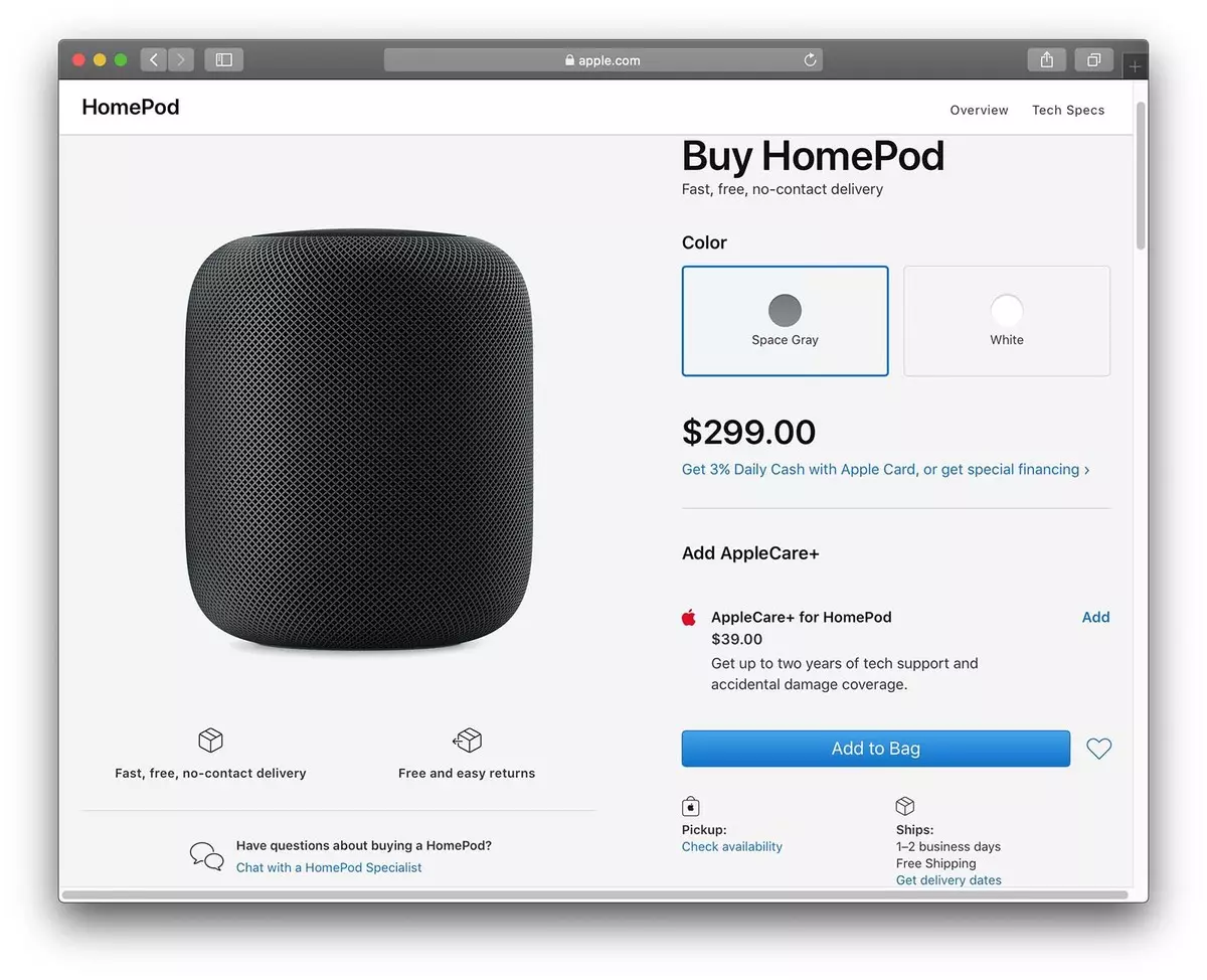 Mungesa: Apple ka përfunduar homepod 3081_2