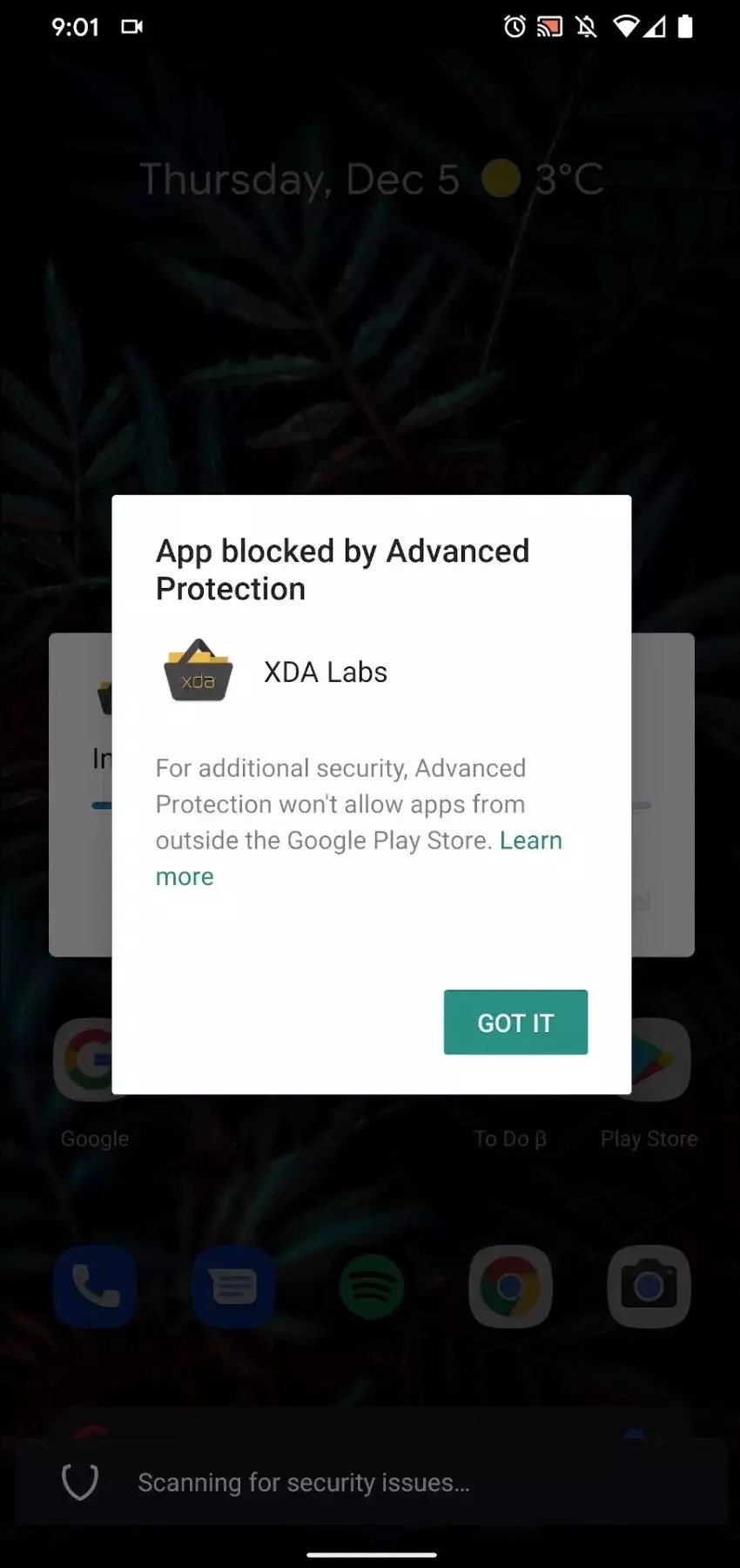 Google Blocks Aplicacións de Android cargadas non de tendas oficiais 3457_2