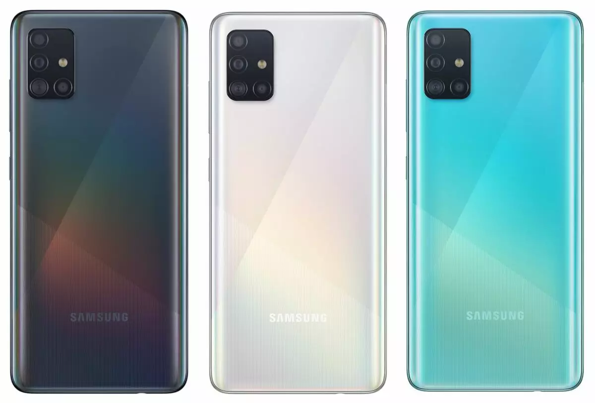Samsung hefur sýnt Galaxy A51 og A71. Það mun líta út eins og Galaxy S11 4052_2