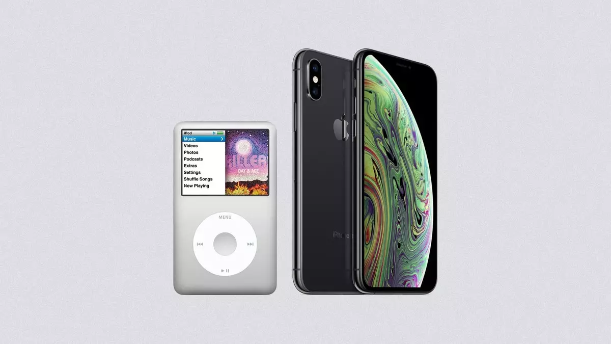 Nostàlgia de la publicació: desenvolupador va fer iPod Classic d'un iPhone modern. Hi ha una roda de clic! 4140_0