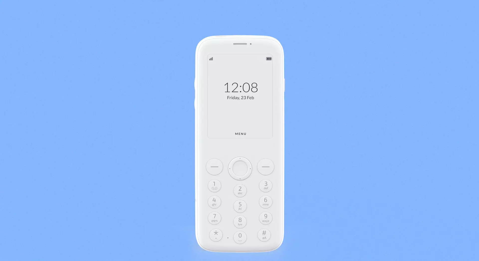 Dream Sociophoba: Minimalistisches Telefon ohne soziales Netzwerk 4402_0