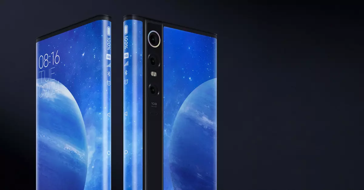 Xiaomi menunjukkan smartphone dengan layar panel depan 180% 4472_0