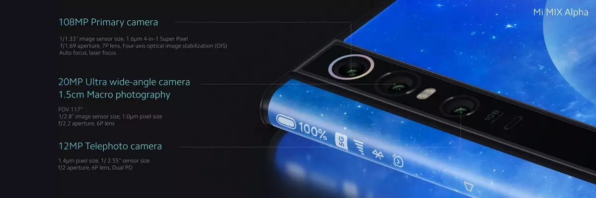 Xiaomi va mostrar un telèfon intel·ligent amb una pantalla de panell frontal 180% 4472_16