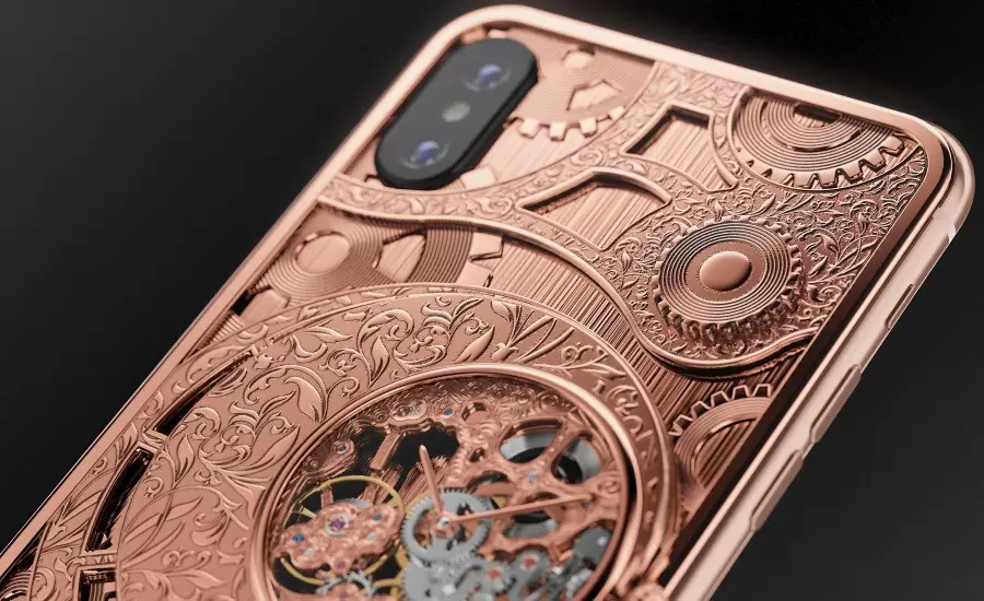 Caviar introduit iPhone XS avec horloge mécanique 6138_4