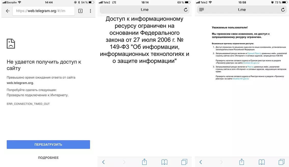 Telegram pang'ono osatsegulidwa ku Russia 6420_1