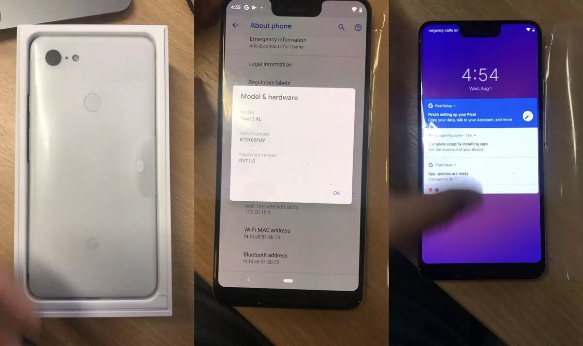 Internetda Google Pixel 3 XL forumi bo'lgan fotosuratlar va videolar mavjud edi 6521_1