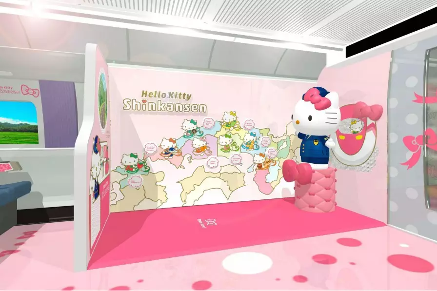 Tại Nhật Bản, ra mắt một chuyến tàu dễ thương Hello Kitty 6994_3