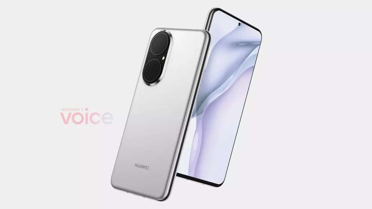 The network has photos of Huawei P50 layouts