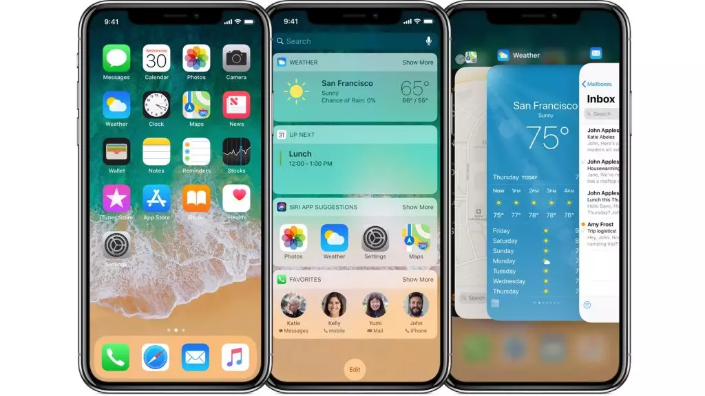 Apple sil trije smartphones presintearje yn 'e styl fan iPhone X yn' e hjerst 7514_0