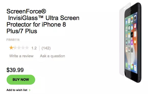 IPhone-г хамгаалахын тулд энэ үнэтэй, ашиггүй шилийг бүү худалдаж ав 7878_2