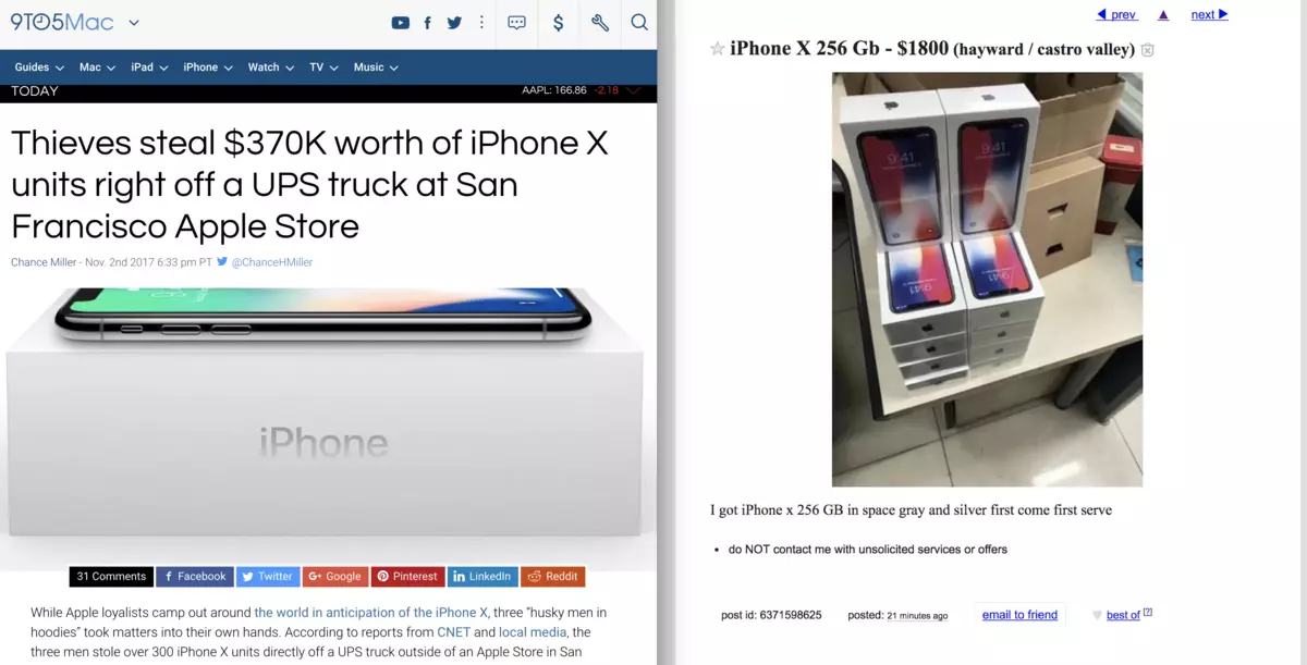 Ni San Francisco, iPhone X ti ji ni $ 370,000, o kan idi ti o ko ye 8124_1