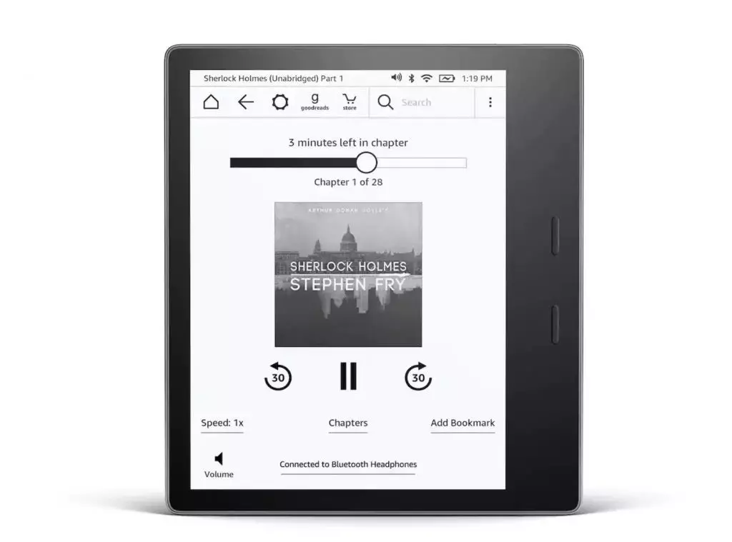 Amazon Kindle Oasis: рыдэр з абаронай ад вады і Bluetooth (кніга мары) 8227_3