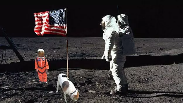 Băiatul în costumul lui Astronaut Photoshop 8355_4